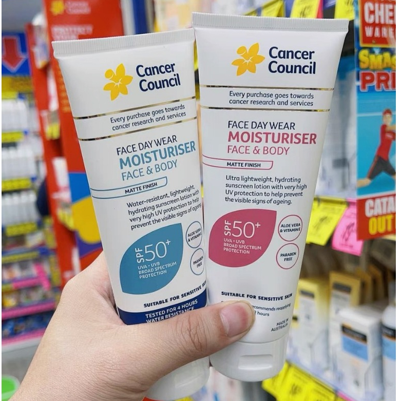 Cancer Council Australia Face Day Wear Moisturiser Matte SPF50+PA++++UVA UVB 75ml กันแดดสำหรับ ...