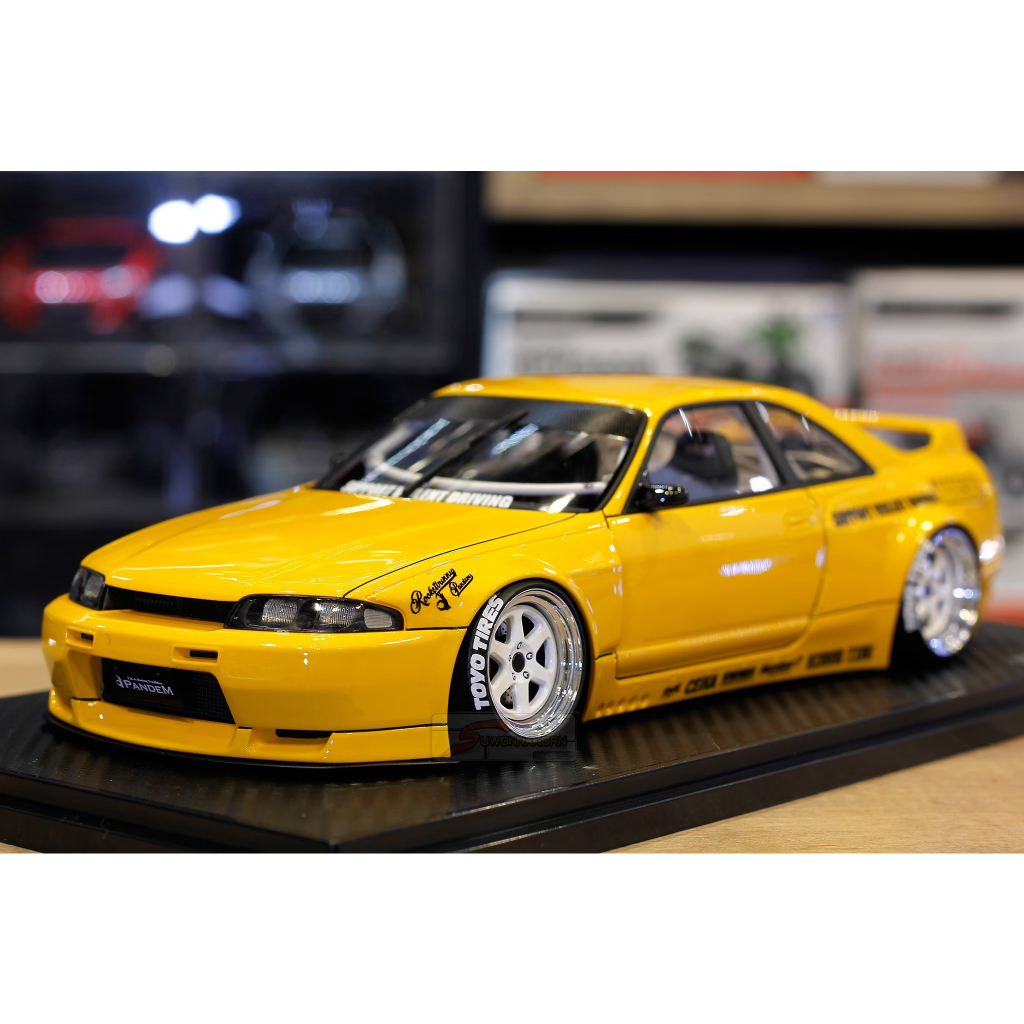 Ignition Model 1/18 Pandem Skyline GT-R R33 Yellow | Shopee Thailand