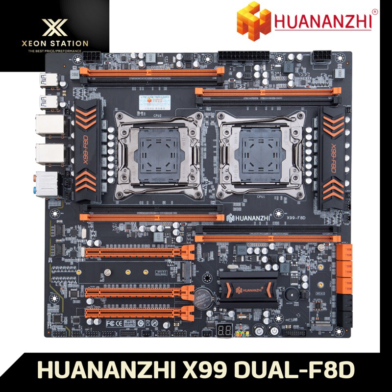 ⭐️ เมนบอร์ด X99 ⭐️ HUANANZHI X99 DUAL-F8D | Shopee Thailand