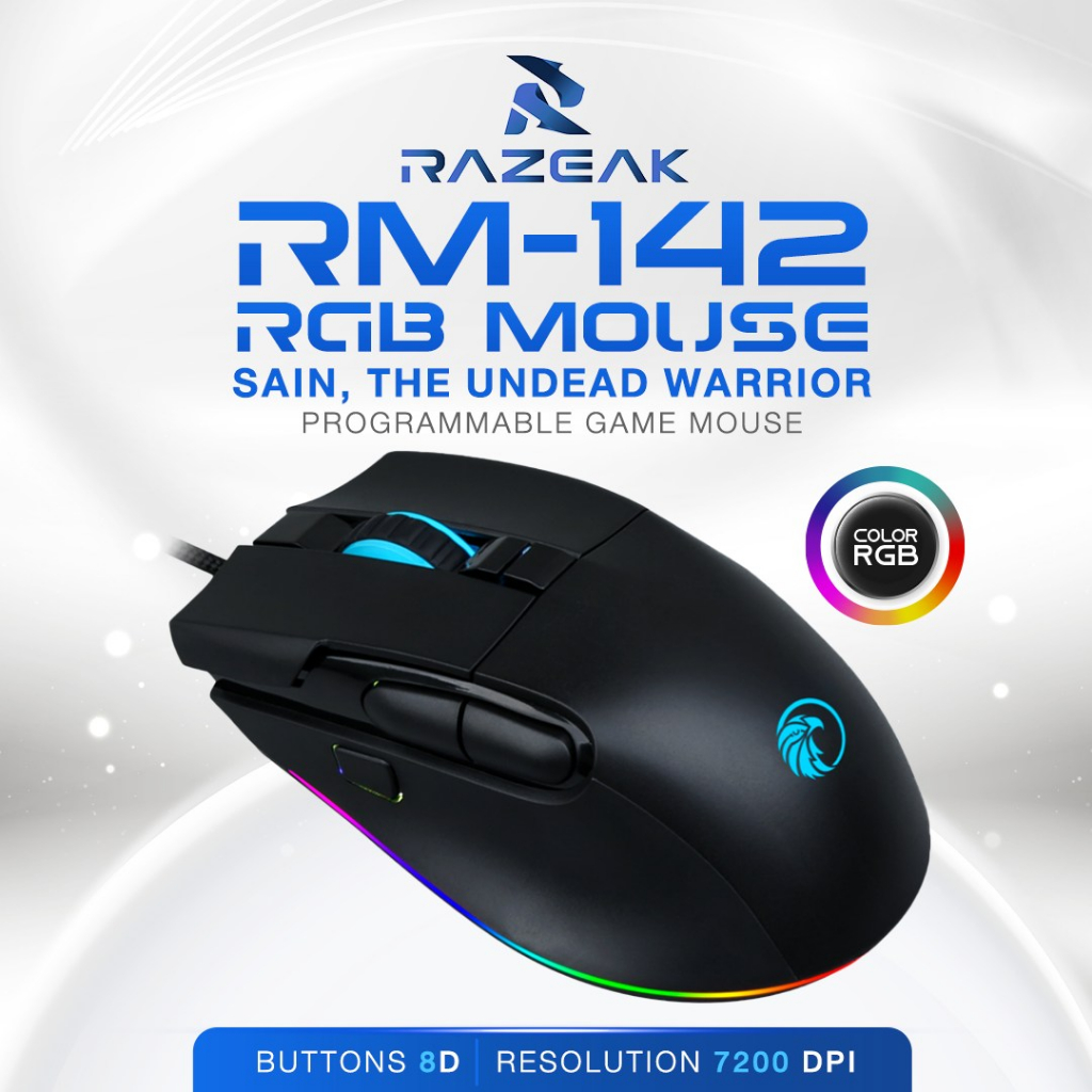 Razeak RM-142 MOUSE Sain, the Undead Warrior programmable game mouse ...