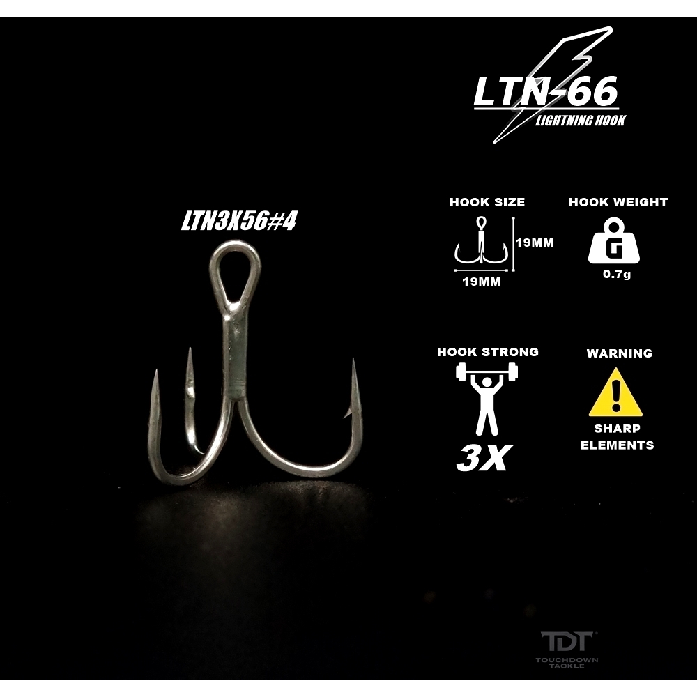 LIGHTNING TREBLE เบ็ดสามทาง 3X ราคาย่อมเยาว์ ทรงยอดนิยม งานเนี๊ยบ บาง ...