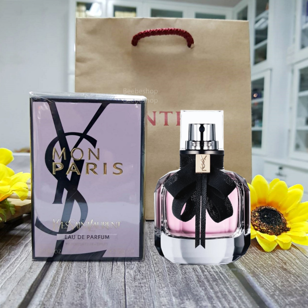 YVES SAINT LAURENT YSL Mon Paris EDP 50ml น้ำหอมผ้หญิง แถมถุงกระดาษฟรีจ้าา!! | Shopee Thailand