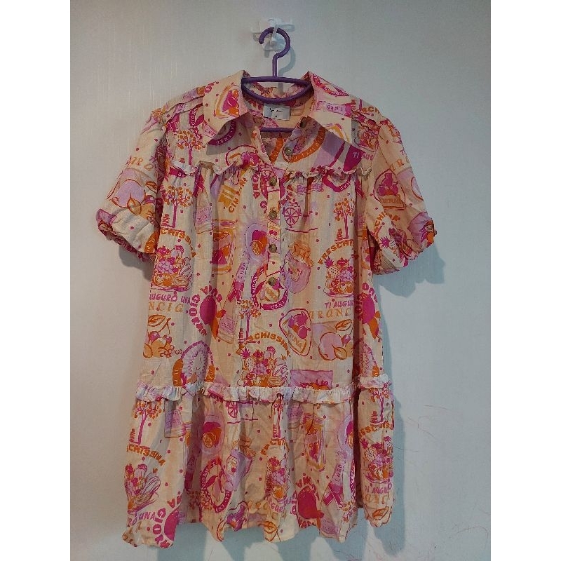 เดรสลายกราฟฟิก ผ้านิ่ม LYN around แท้ | Shopee Thailand