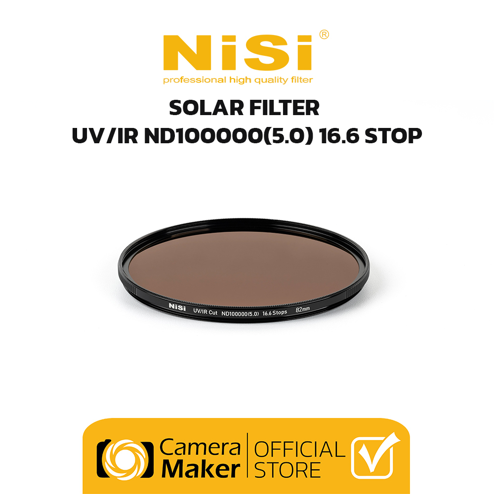 Pre - Order : NiSi SOLAR FILTER – UV/IR CUT ND100000(5.0) 16.6 STOP ...