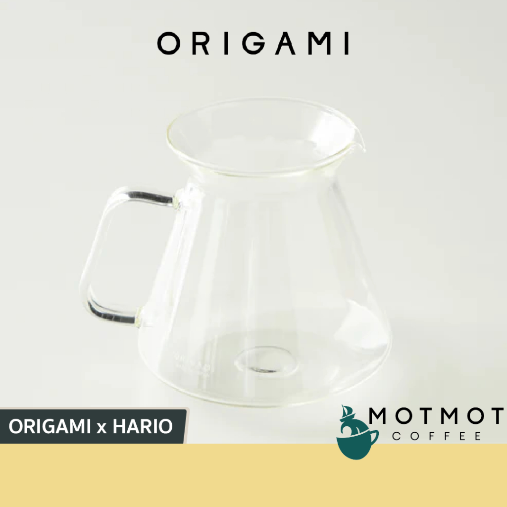 ORIGAMI x HARIO Glass Coffee Server with HARIO | MOTMOT COFFEE | Shopee ...
