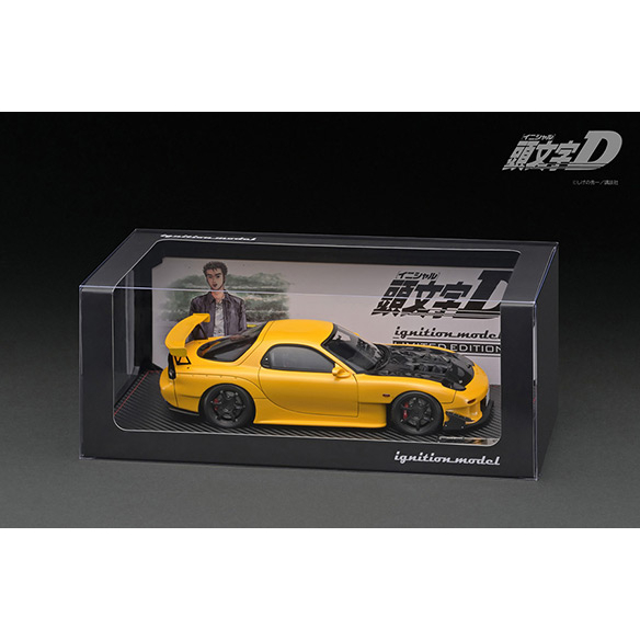 รถโมเดล Ignition Model IG3189 1/18 INITIAL D Mazda RX-7 (FD3S) Yellow with LED light | Shopee ...