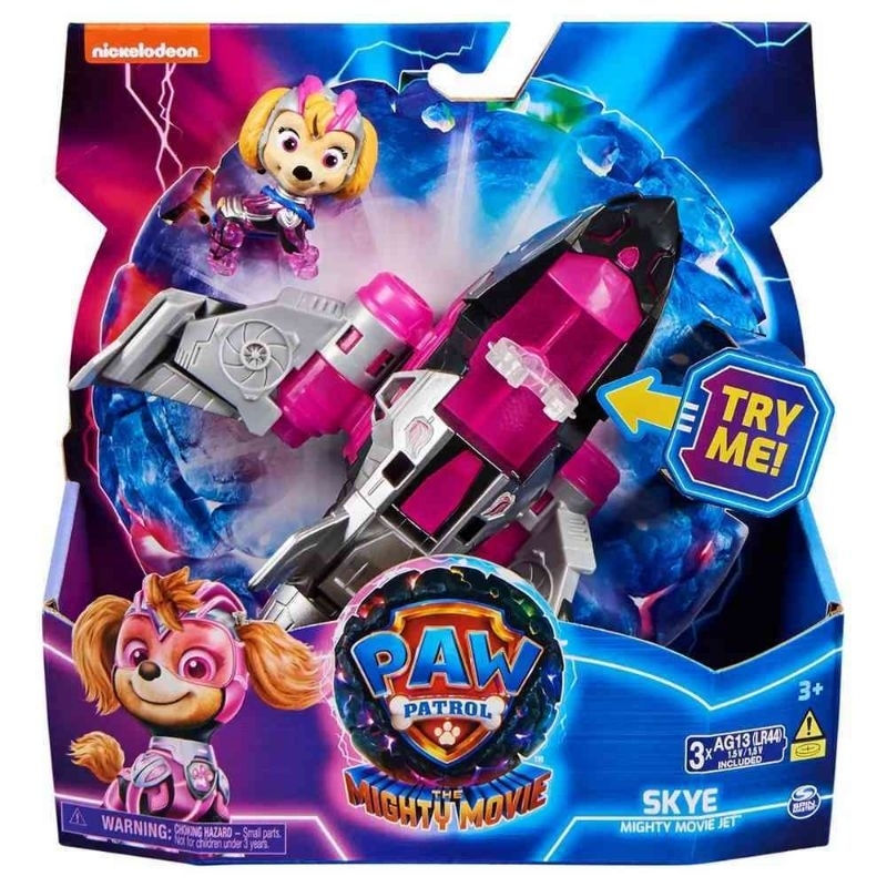 Paw Patrol The Mighty Movie - Mighty Movie Jet & Skye Figure | Shopee ...