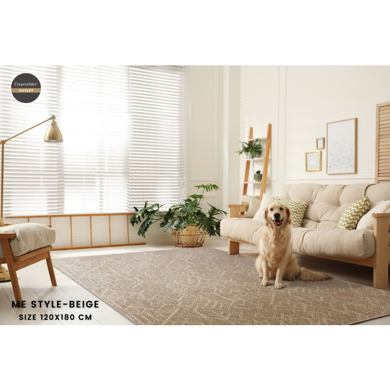 Carpets Inter พรมรุ่น Me Style - Beige สีเบจ พรมแต่งบ้าน พรมห้องรับแขก Living room พรมแต่งคอนโด ...