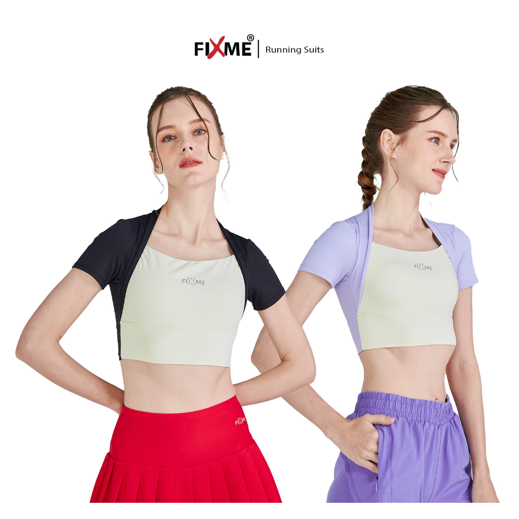 (มีฟองน้ำ) เสื้อแห้งไว เอวลอย แขนสั้น รุ่นHippy สำหรับกีฬา FIXME ...