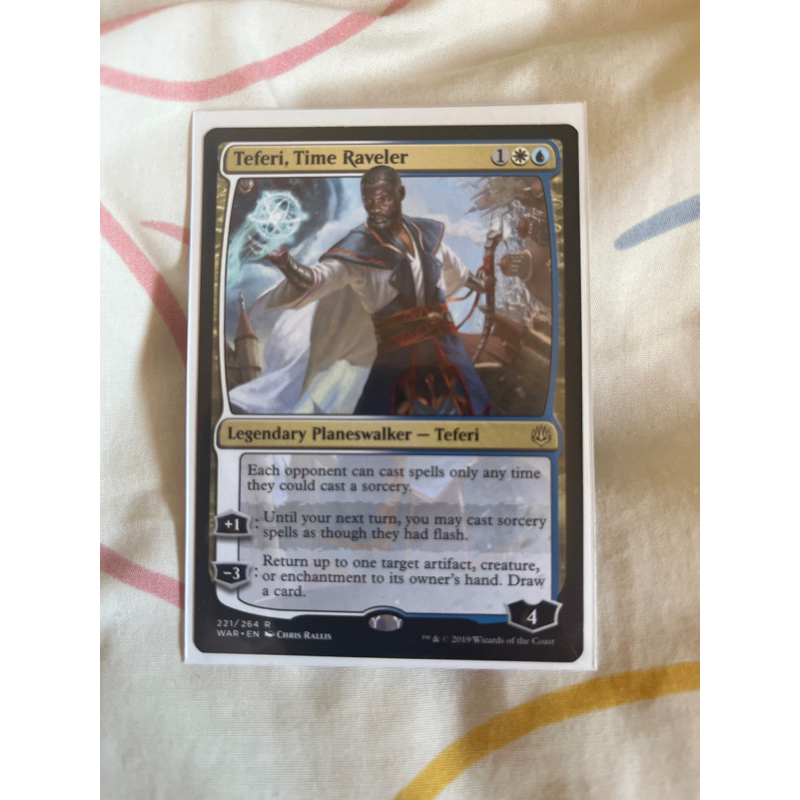 การ์ด MTG Teferi, Time Reveler Magic the gathering EDH รุ่น WAR สภาพ Nm ...