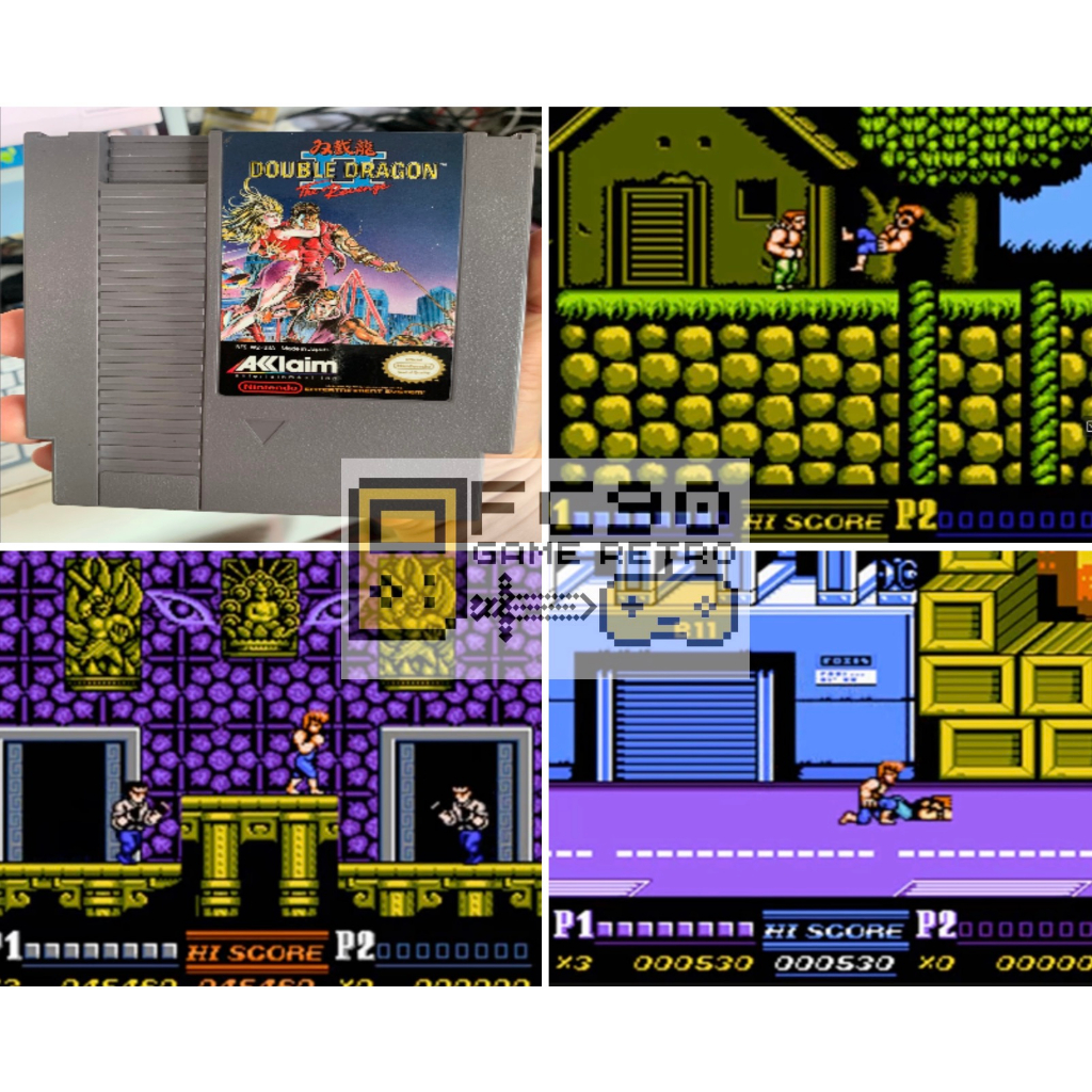 ตลับเกมดับเบิ้ลดราก้อน Double Dragon II: The Revenge [NES] ตลับมือสอง สำหรับนักสะสมเกมเก่ายุค90 ...