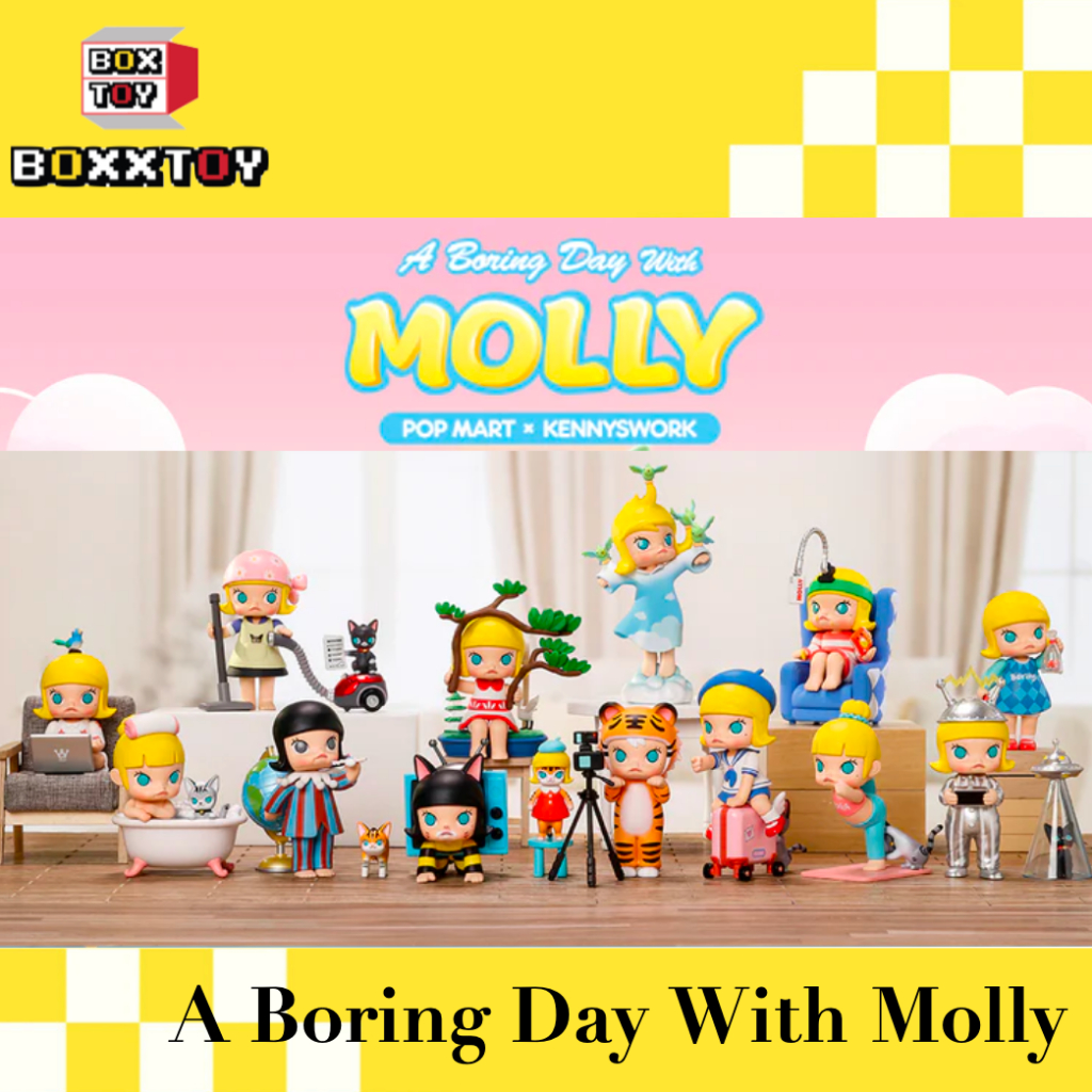 🌈A boring day with molly 🌈 A boring day with molly. MOLLY ค่าย popmart blind boxs กล่องสุ่ม art ...