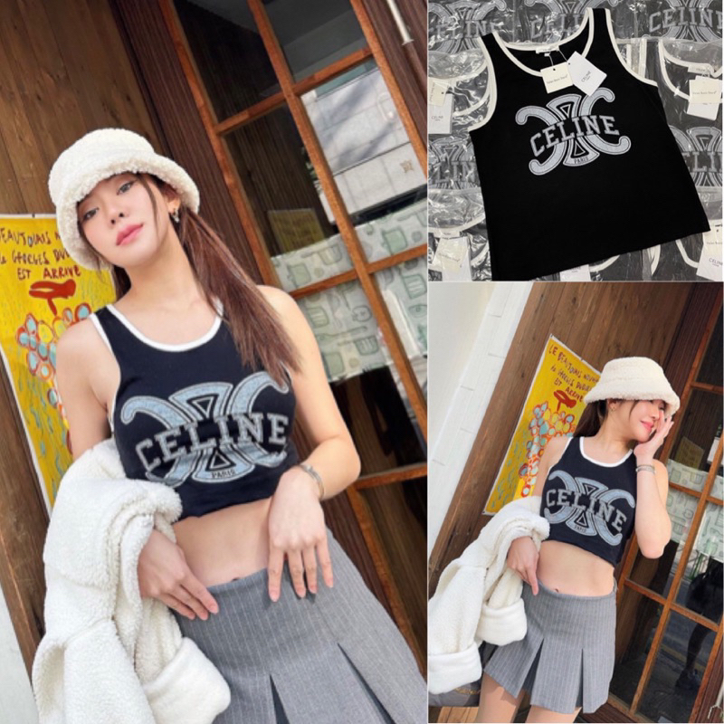 เสื้อกล้ามทรงครอป CLN CROP TOP งานป้าย Valen Basic Store | Shopee Thailand