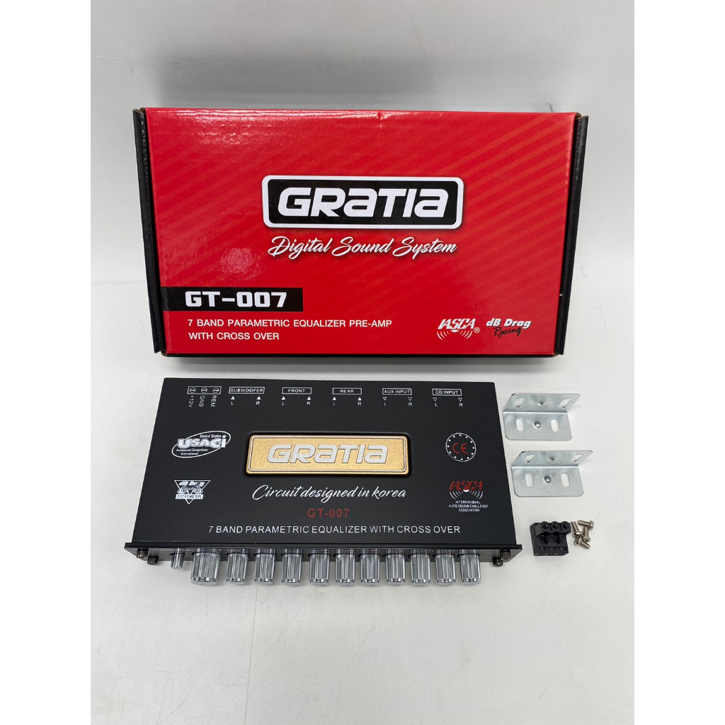ปรีแอมป์ กราเทีย GRATIA รุ่น GT-007 ปรี 7 BAND ซับแยก คุณภาพดี Max out put 11V RMS รุ่นใหม่ ...