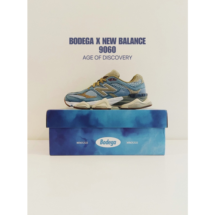 Bodega x New Balance NB 9060 Age of Discovery น้ำเงิน color แฟชั่น ของ ...