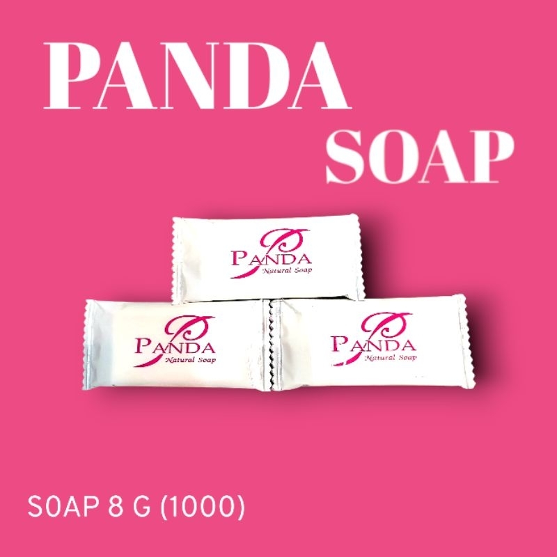 สบู่โรงแรม PANDA SOAP 8 กรัม(สีแดง) ผลิตภัณฑ์ใช้ในโรงแรม (1000ก้อน ...
