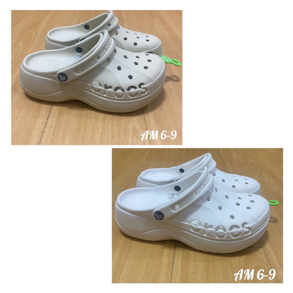 รองเท้าแตะ รุ่น Cro*s คุณภาพดีใส่ได้นานกันน้ำได้นิ่ม รองเท้าแตะสุขภาพสำหรับผู้หญิง Sz W5----W9 ...