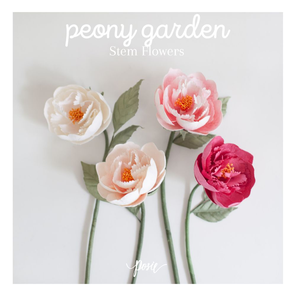 POSIE Garden Peony Artificial Flower โพซี่ ดอกโบตั๋นสวน ดอกไม้ประดิษฐ์ ...