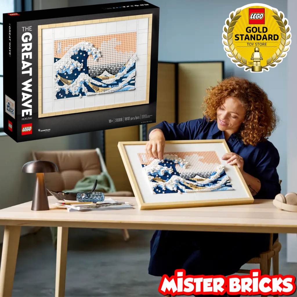LEGO® 31208 Hokusai – The Great Wave: Recreate Iconic Art with this Masterpiece Building Set ...