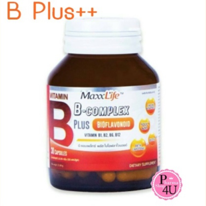 Maxxlife B Complex plus bioflavonoid 30แคปซูล แม็กซ์ไลฟ์ บี คอมเพล็กซ์ พลัส ไบโอฟลาโวนอยด์ #9387 ...