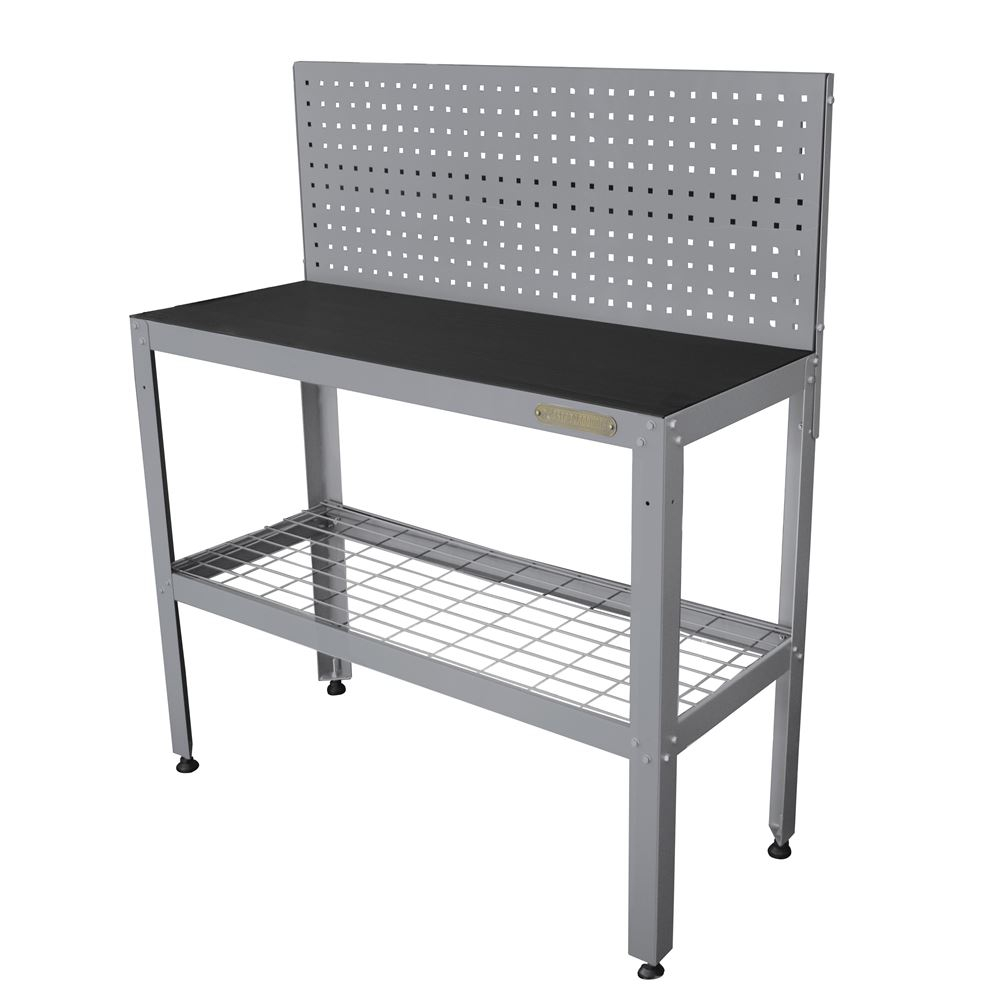 โต๊ะช่างเหล็ก สีเทา / Steel Workbench Gray | Shopee Thailand