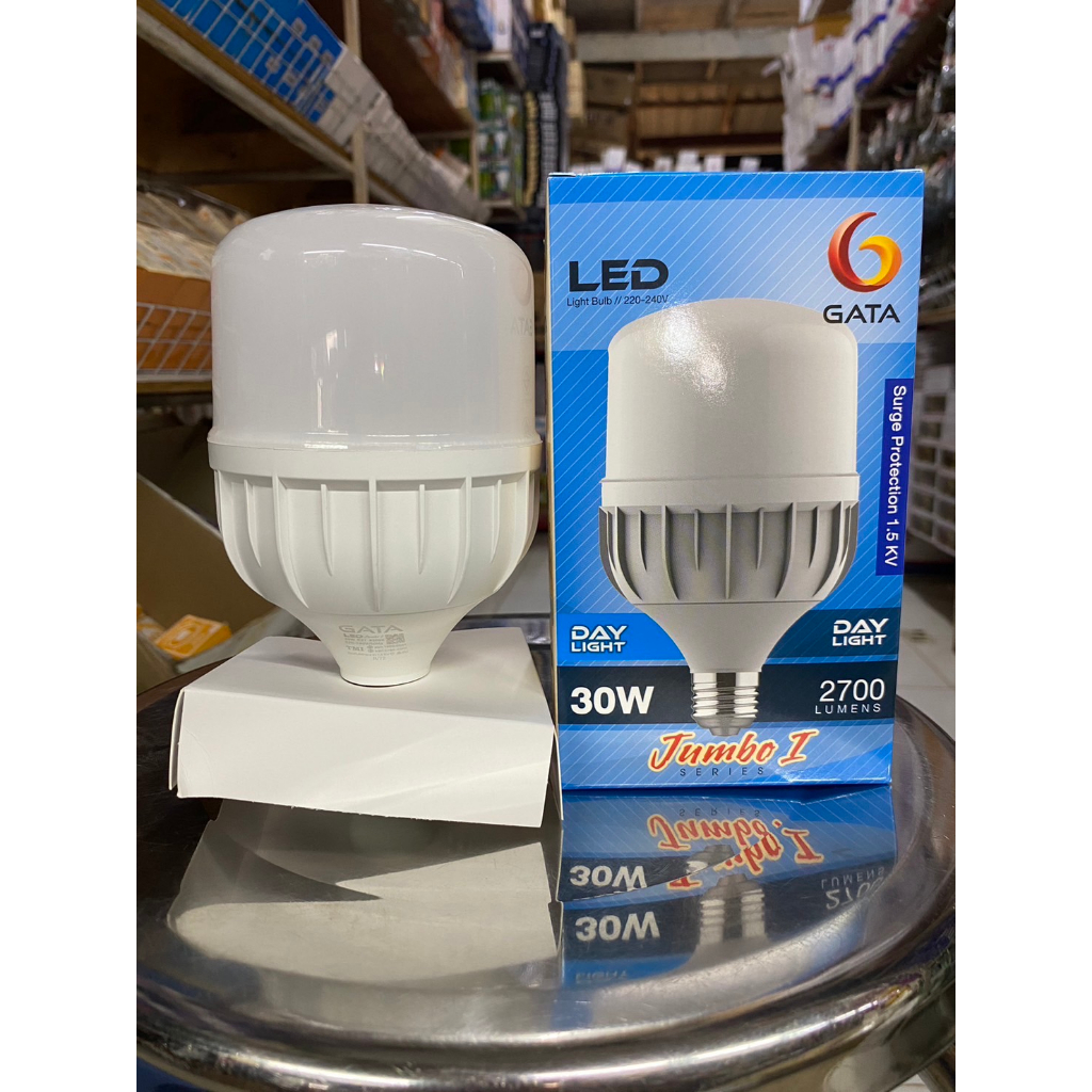 หลอดไฟ LED ( GATA ) สว่างนวลตา หลอดไฟประหยัดพลังงาน220V ขั้ว E27 30W 40W 50W 60W | Shopee Thailand