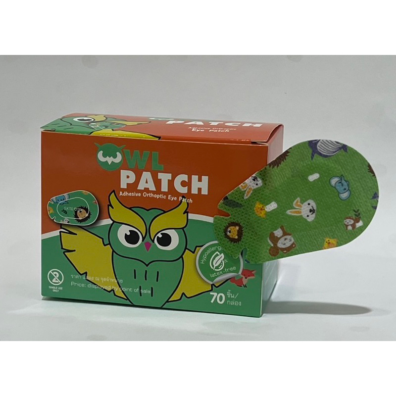 Owl patch Orthopedic eye patch แผ่นปิดตาเด็ก รักษาโรคตาขี้เกียจ ...