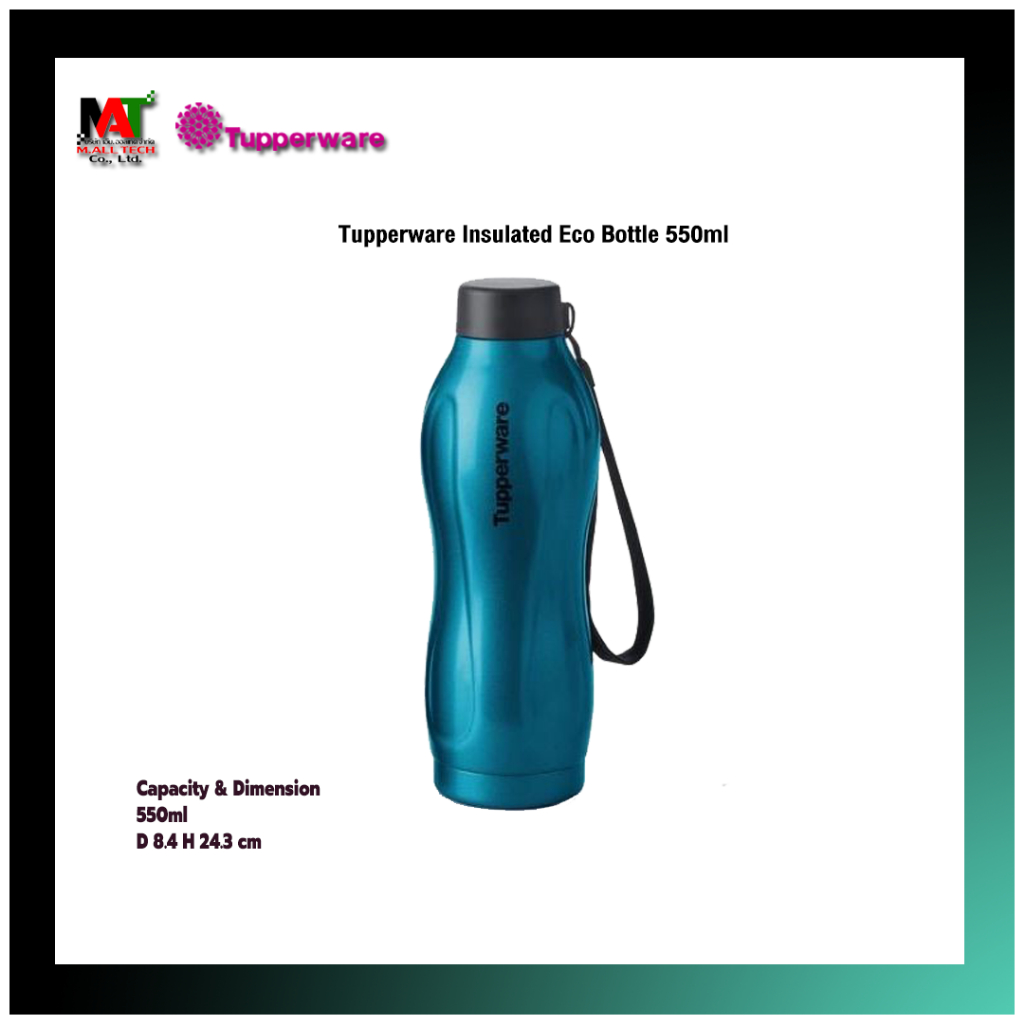 ขวดน้ำรักษาอุณหภูมิร้อนและเย็น แบรนด์ Tupperware รุ่น Insulated Eco Bottle 550ml | Shopee Thailand