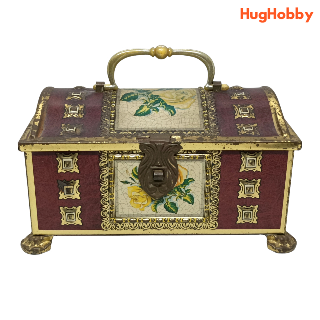 Vintage 1960s Clarnico Chocolate Candy Treasure Chest Tin Box [Used ...