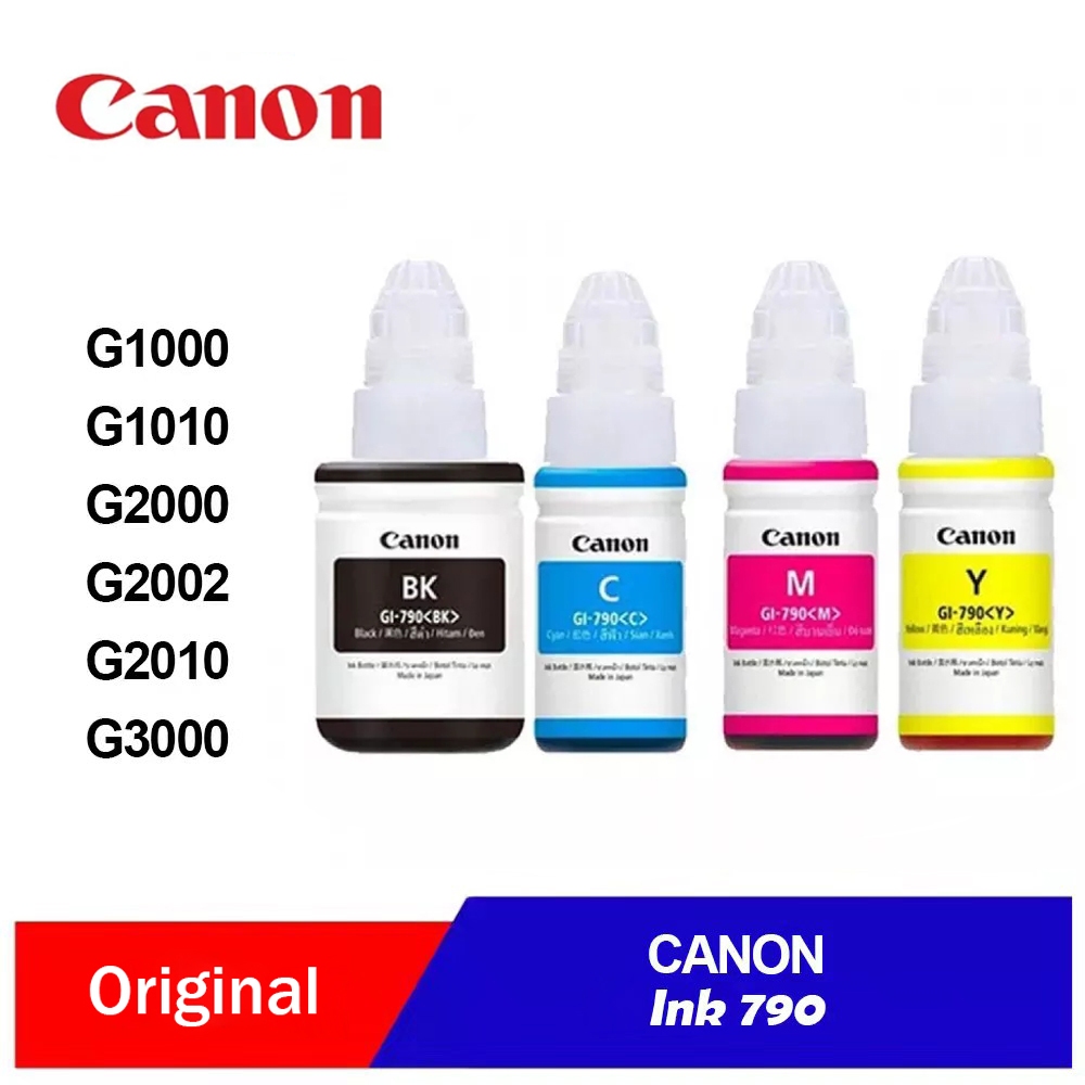 "หมึกเติมแท้ Canon GI-790 ใช้กับเครื่อง Canon รุ่น G1000 G1010 G2000 ...