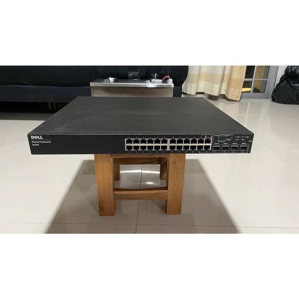 Managed switch Dell PowerConnect 6224 24-port gigabit + 4 port SFP+ มือ ...