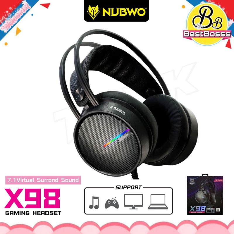 พร้อมส่ง หูฟังเกมมิ่ง Nubwo X99 X98 หูฟังเล่นเกม X-Series หูฟังคอม Gaming headset สาย USB ...