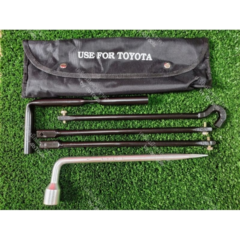 เหล็กหมุนยางอะไหล่ พร้อม บล็อกตัวแอล มีให้เลือก 3 แบบ toyota isuzu ...