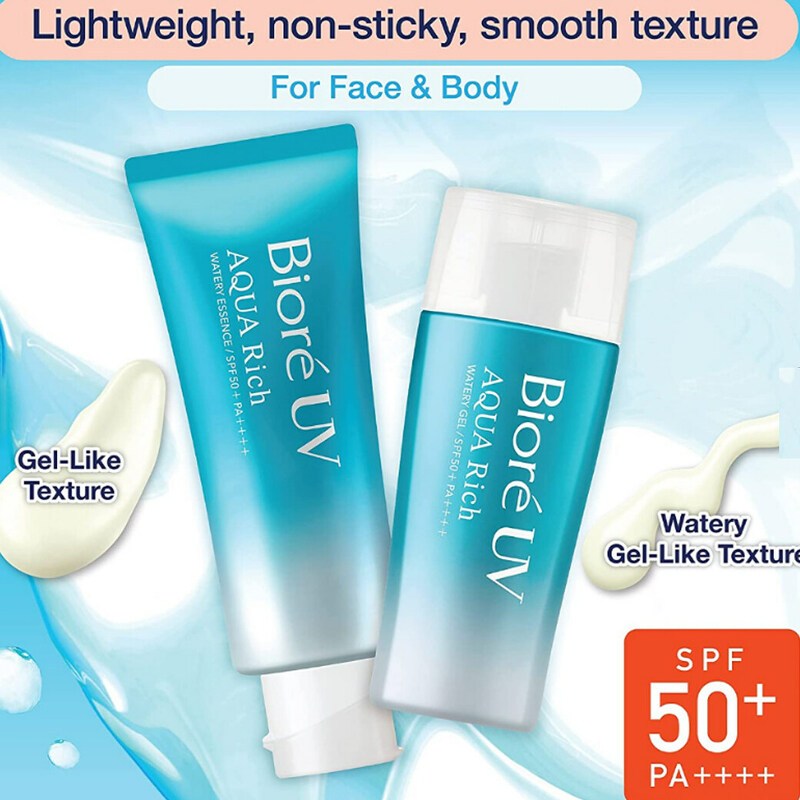 (โฉมใหม่) ครีมกันแดด Biore UV Aqua Rich Watery Essence / Gel SPF50+ PA++++ | Shopee Thailand