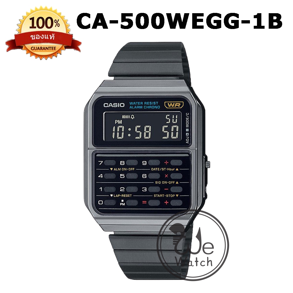 CASIO ของแท้ รุ่น CA-500 CA-53W CA-53WF นาฬิกาชาย DATA BANK มีเครื่อง ...