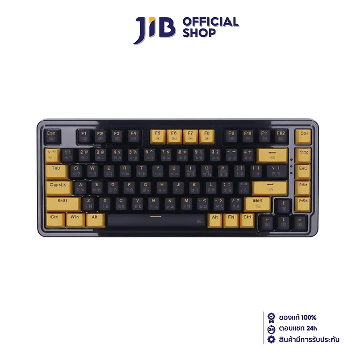KEYBOARD (คีย์บอร์ด) REDRAGON ELF K649PY-RGB (BLACK-YELLOW) (BLUE ...