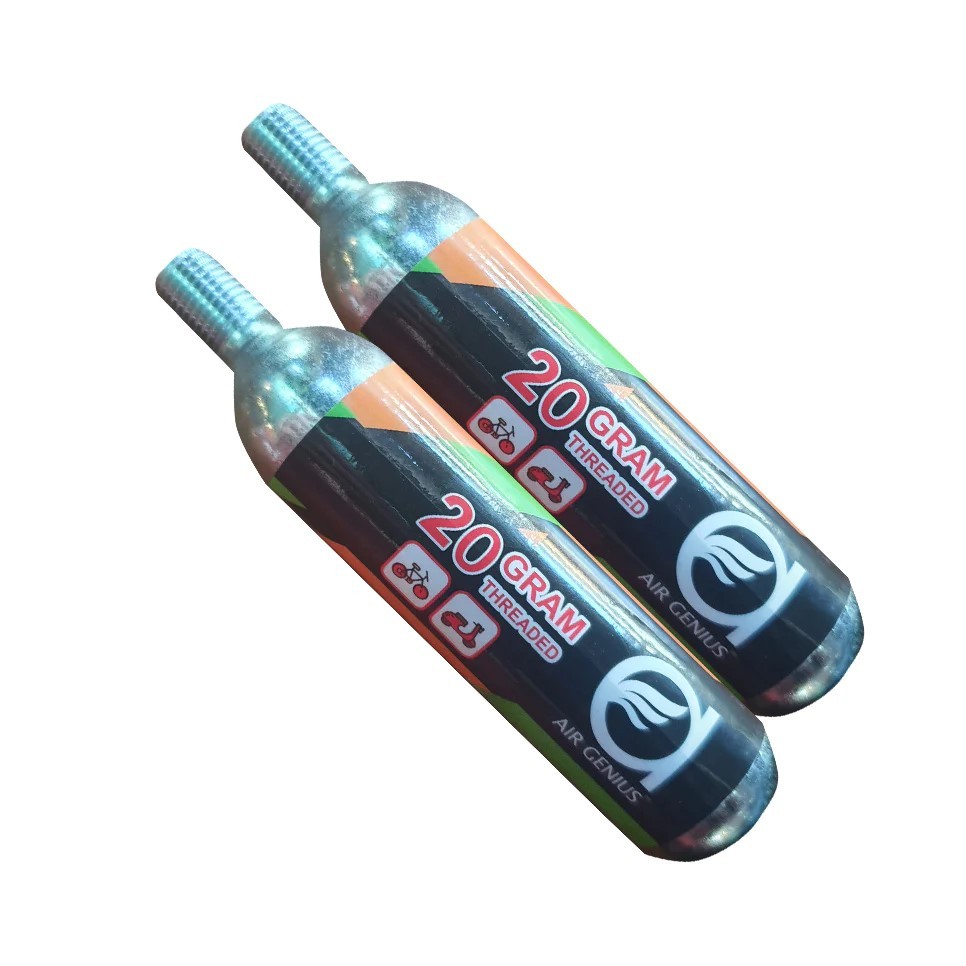 Air Genius Cartridge กระบอกเติมลม 20g สำหรับเติมลมรถจักรยาน | Shopee ...