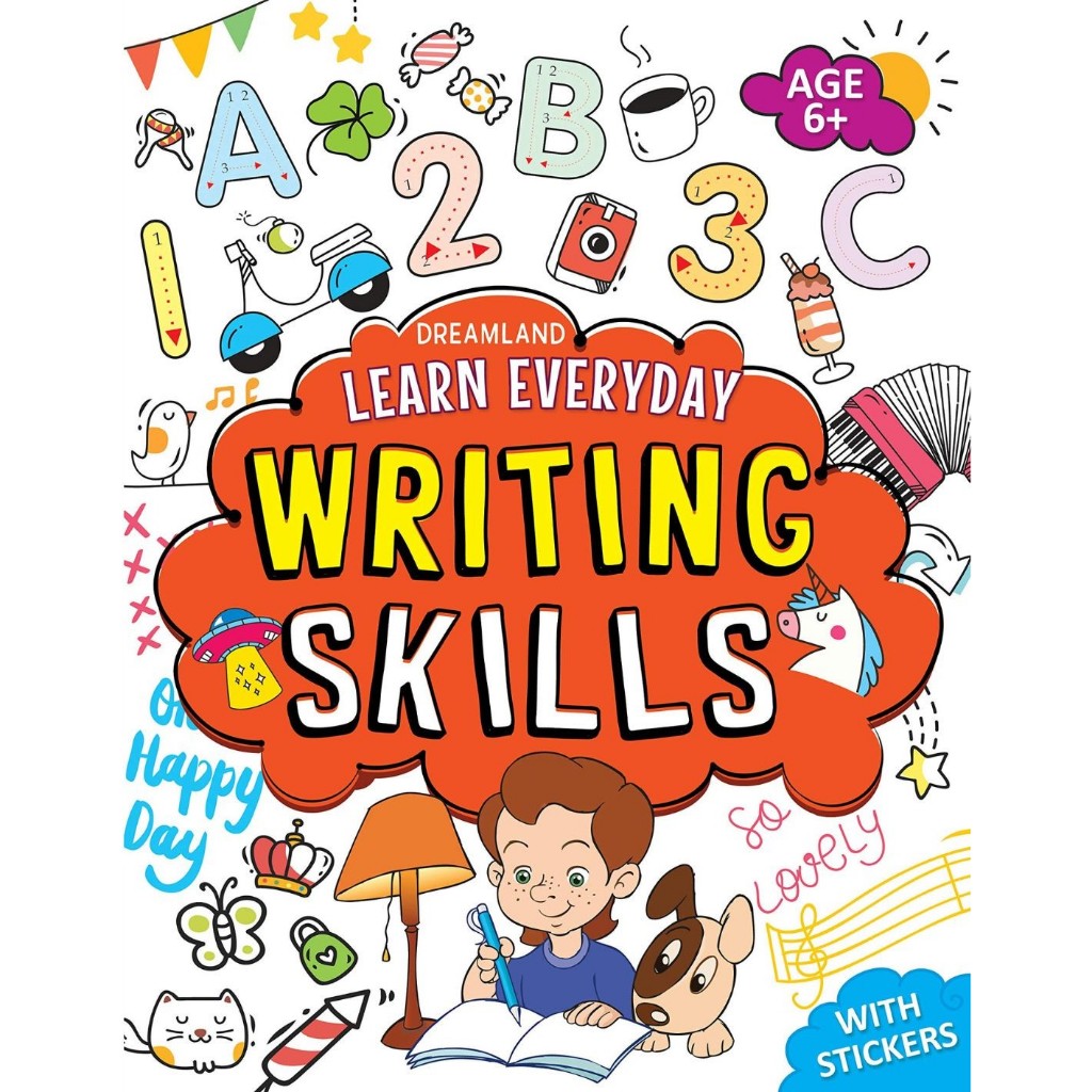 (Age6+) Writing Skills Activity Book For Children with Stickers หนังสือ ...