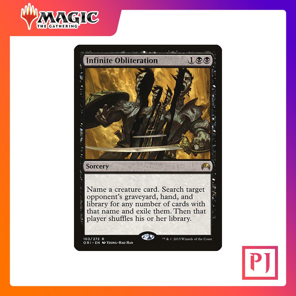 [MTG] Infinite Obliteration [ORI] [BLACK] [RARE] [NORMAL] [ENG] (การ์ด ...