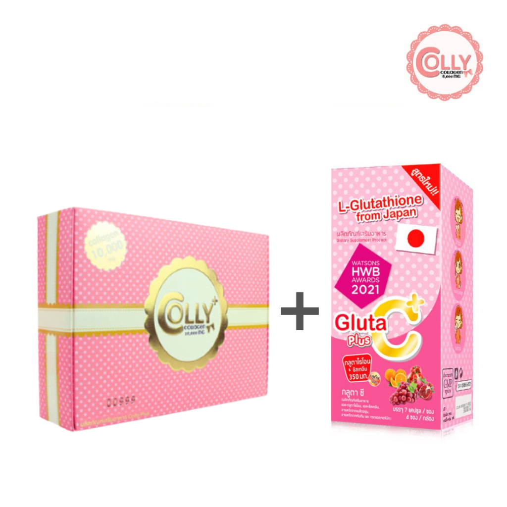 Colly Official [เซ็ตคู่] Colly Collagen Plus 10,000mg คอลลี่ คอลลาเจน ...