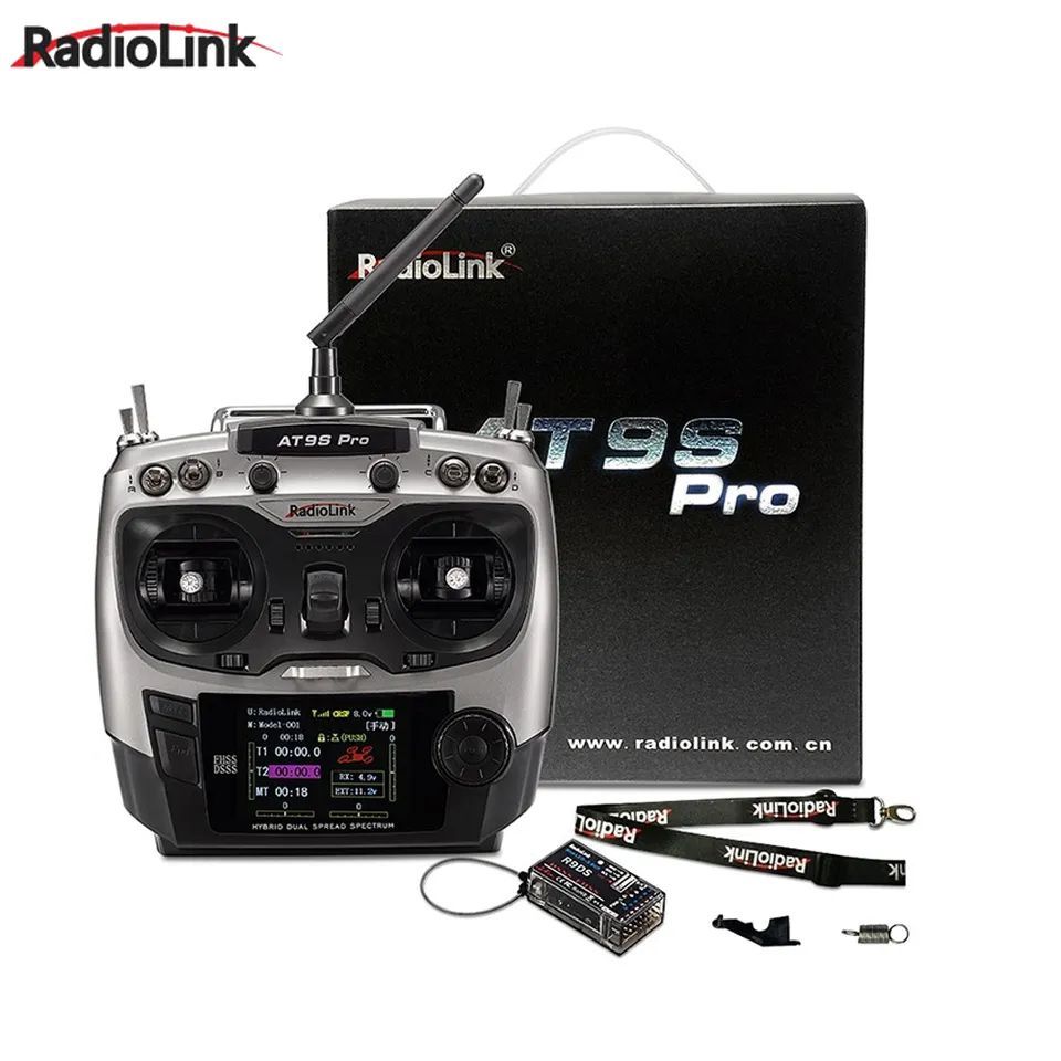 Radiolink AT9S Pro TX 10/12CH RC Radio Controller Transmitter with R9DS ...