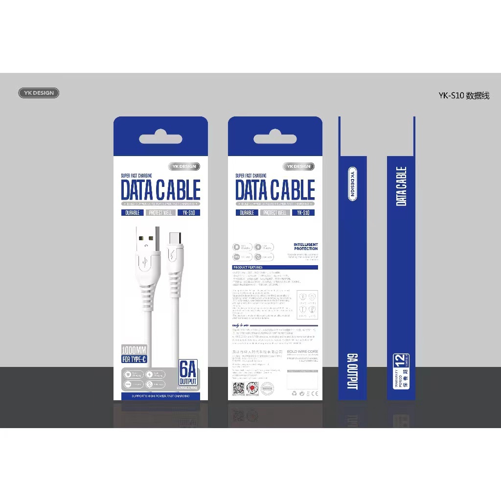 สายชาร์จ USB CABLE YK DESIGN 1m Fast Data Sync Charger Charging Cable ...
