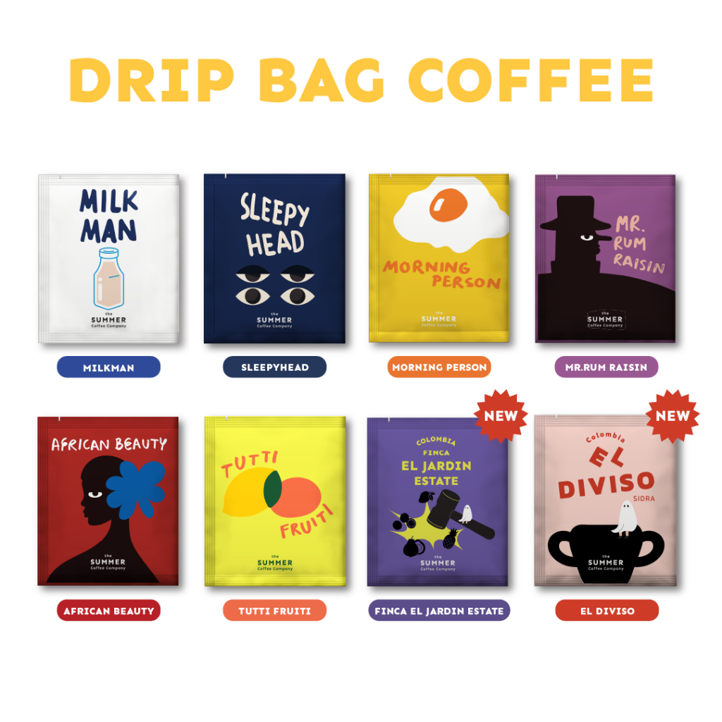 กาแฟดริป แบบซอง Drip Bag Coffee The Summer Coffee Company | Shopee Thailand