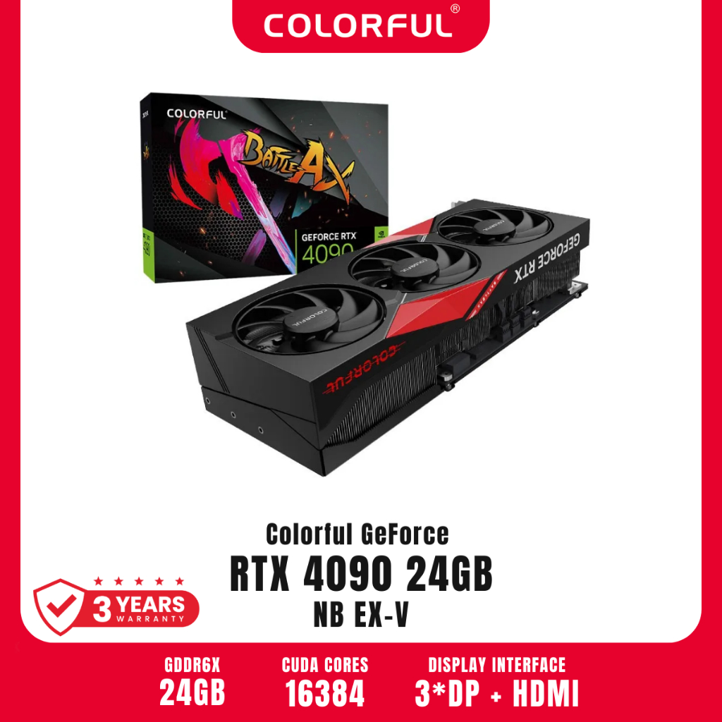 COLORFUL GeForce RTX 4090 NB EX-V Warranty 3 years | Shopee Thailand