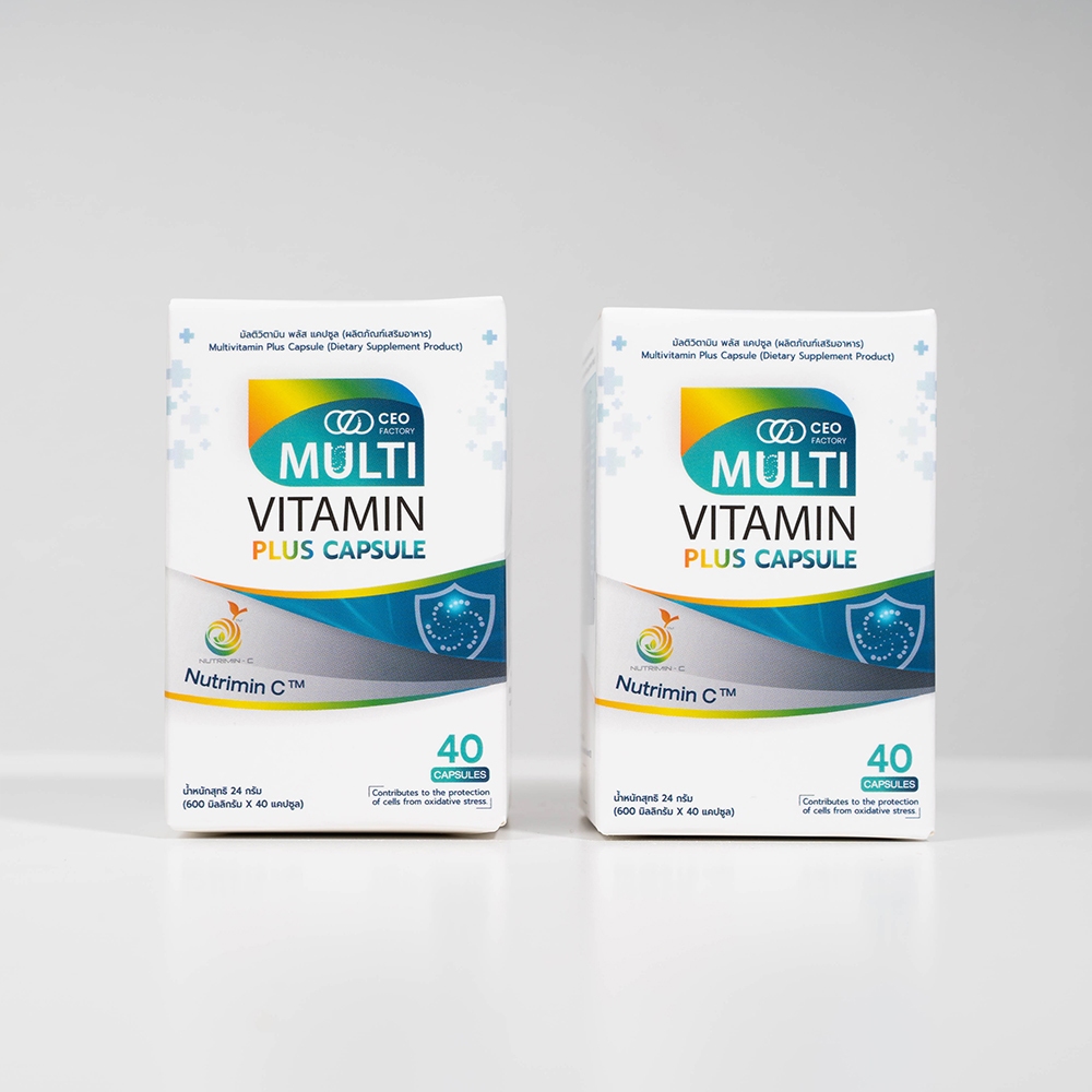 Multivitami plus capsule มัลติวิตามินพลัส แคปซูล 40 แคปซูล วิตามิน 13 ...