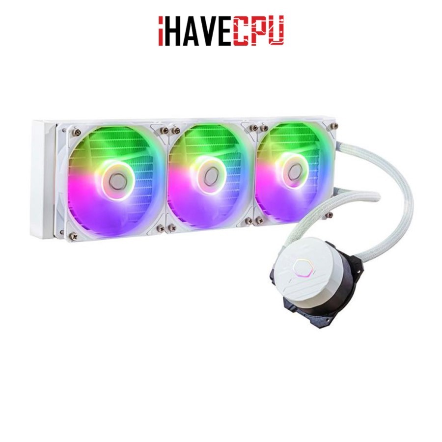 iHAVECPU LIQUID COOLER (ชุดน้ำปิด) COOLER MASTER MASTERLIQUID 360L CORE ARGB (WHITE) | Shopee ...