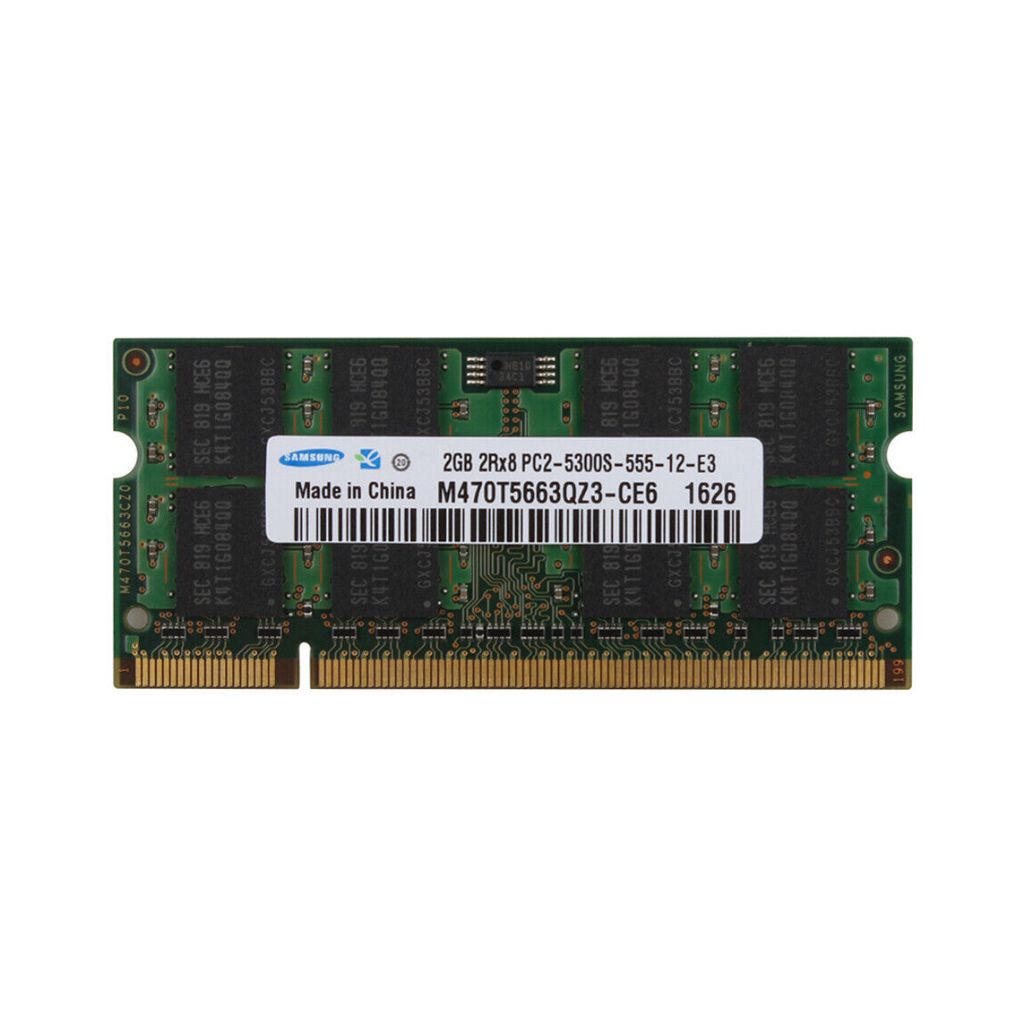 Samsung 2GB DDR2 Bus 667MHz PC2-5300 แรมโน๊ตบุ๊ค(สินค้าใหม่) รับประกัน ...