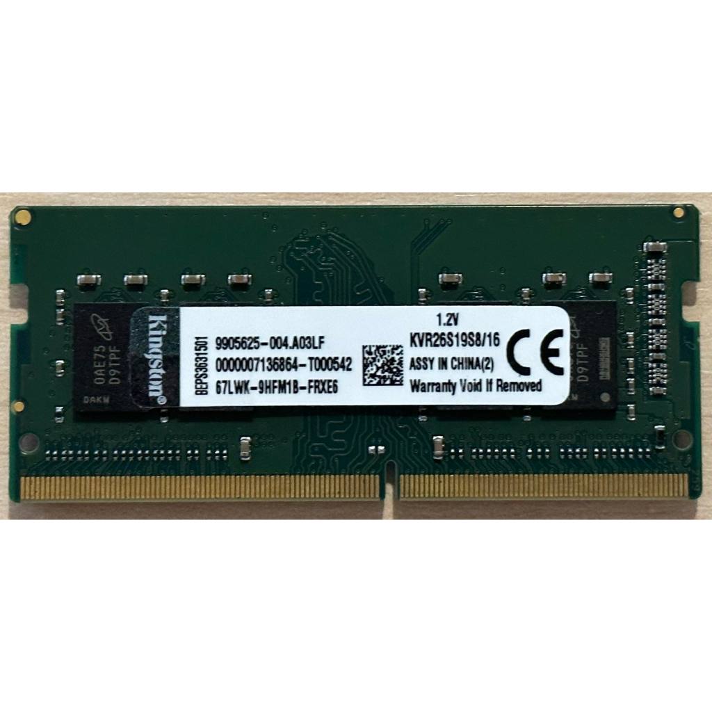 16GB (16GBx1) DDR4 2666MHz SO-DIMM RAM (หน่วยความจำ) KINGSTON ...