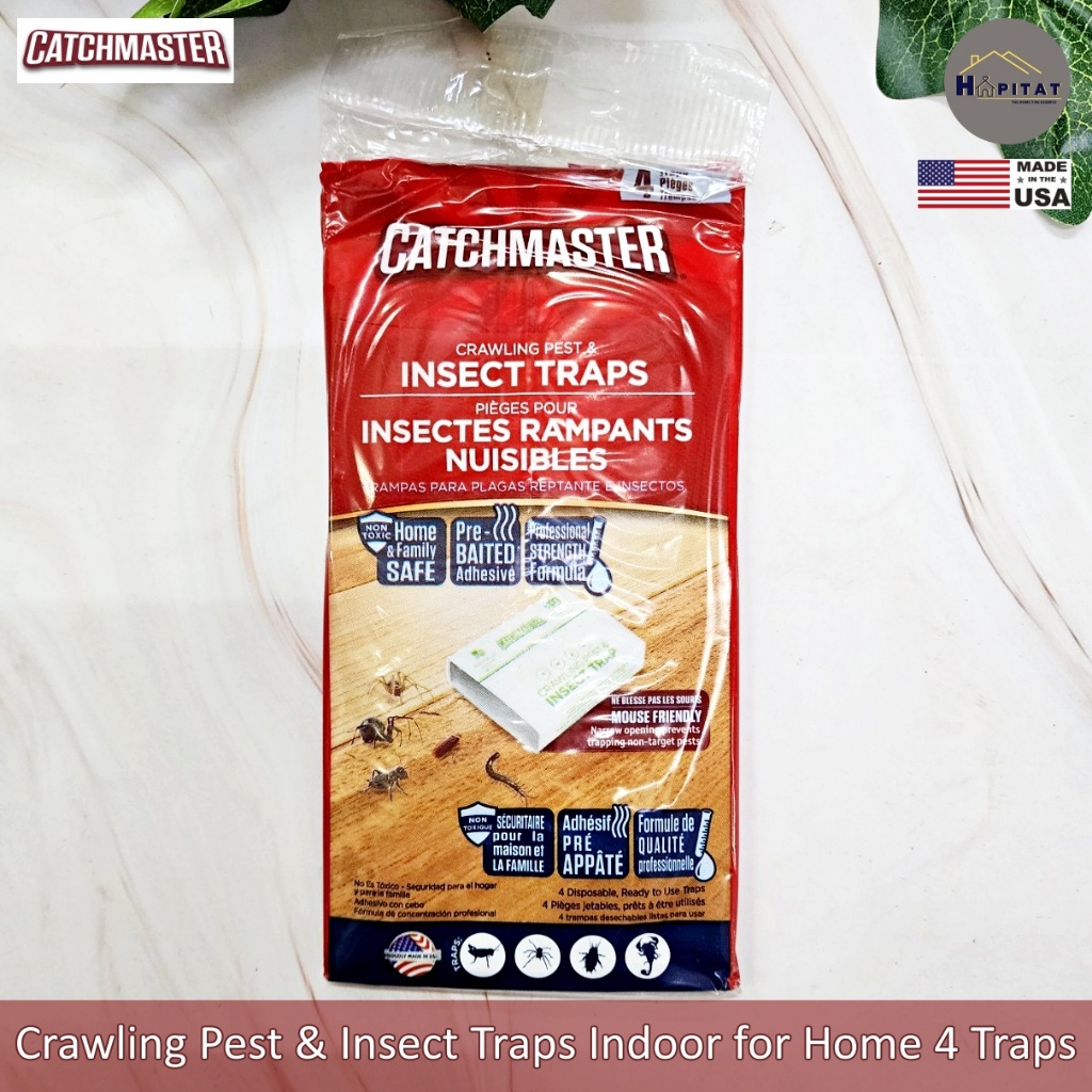 {Catchmaster®} Crawling Pest & Insect Traps Indoor for Home แผ่นกาวกับ ...