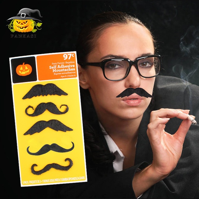 หนวด หนวดแฟนซี หนวดปลอม เคราปลอม หนวดโจรสลัด พรอพ แฟนซี ฮาโลวีน ...